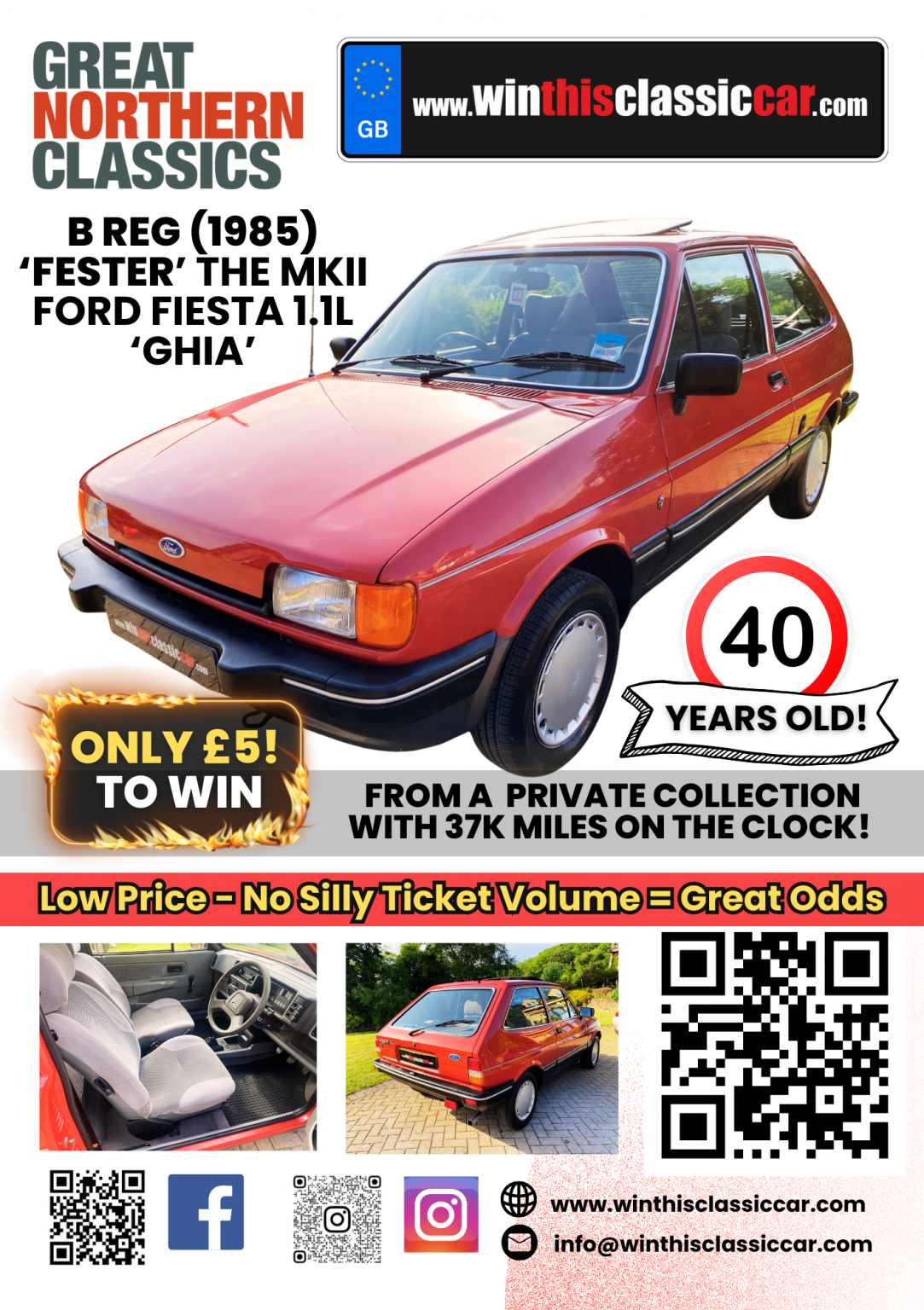JULY CAR OF THE MONTH - 'FESTER' THE 40 YEAR OLD MKII FORD FIESTA 1.1 ...